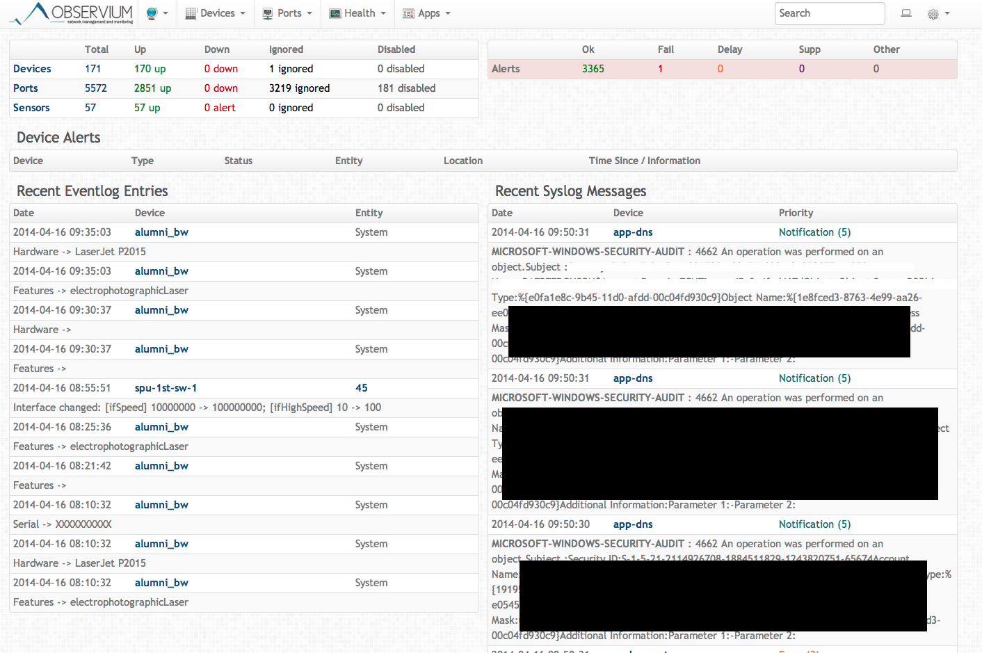 [OBS-800] Allow syslog and eventlog to be set side-by-side on frontpage - Observium